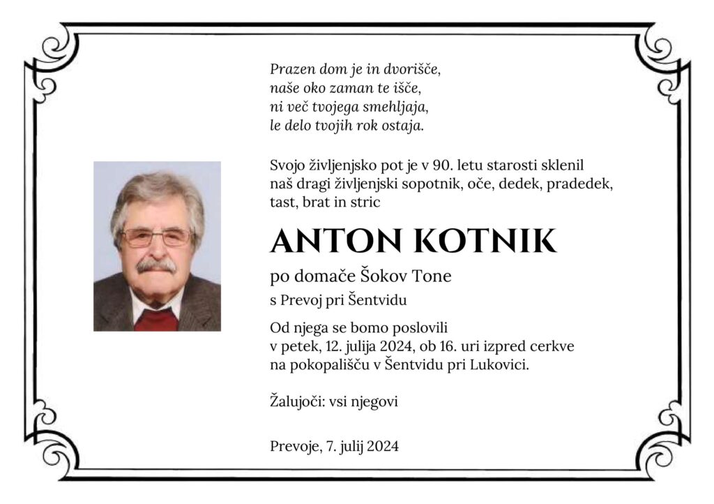Osmrtnice: